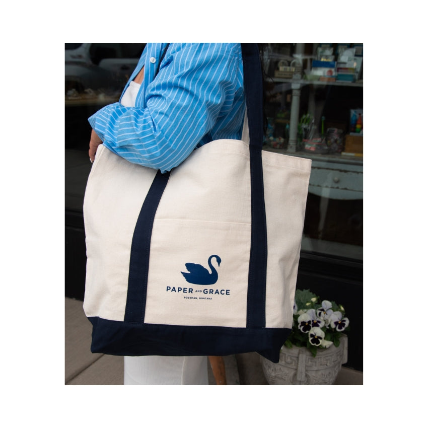 Paper and Grace Tote Bag - Iconic Swan