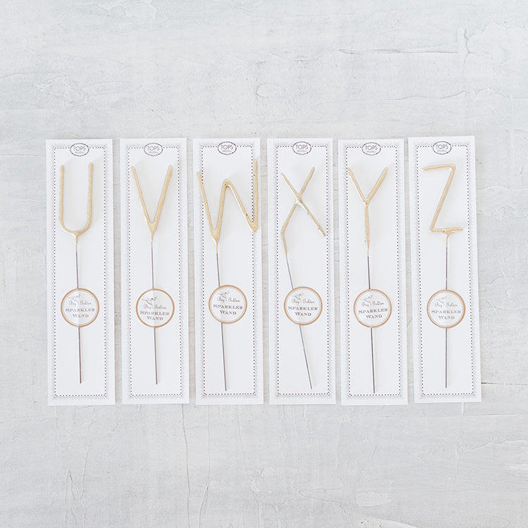 Gold Sparkler Letter Wand - X – Paper and Grace