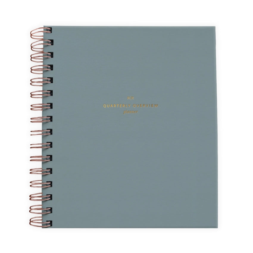Quarterly Overview Planner - Steel Blue – Paper and Grace