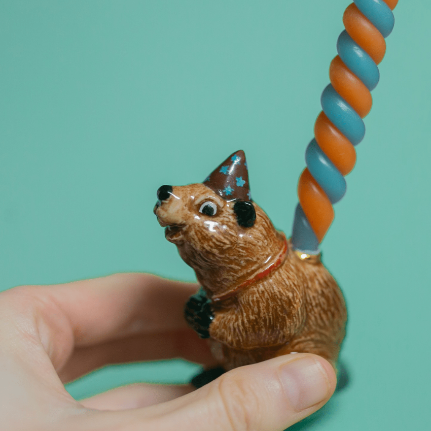 Beaver Cake Topper - Camp Hollow – Paper and Grace