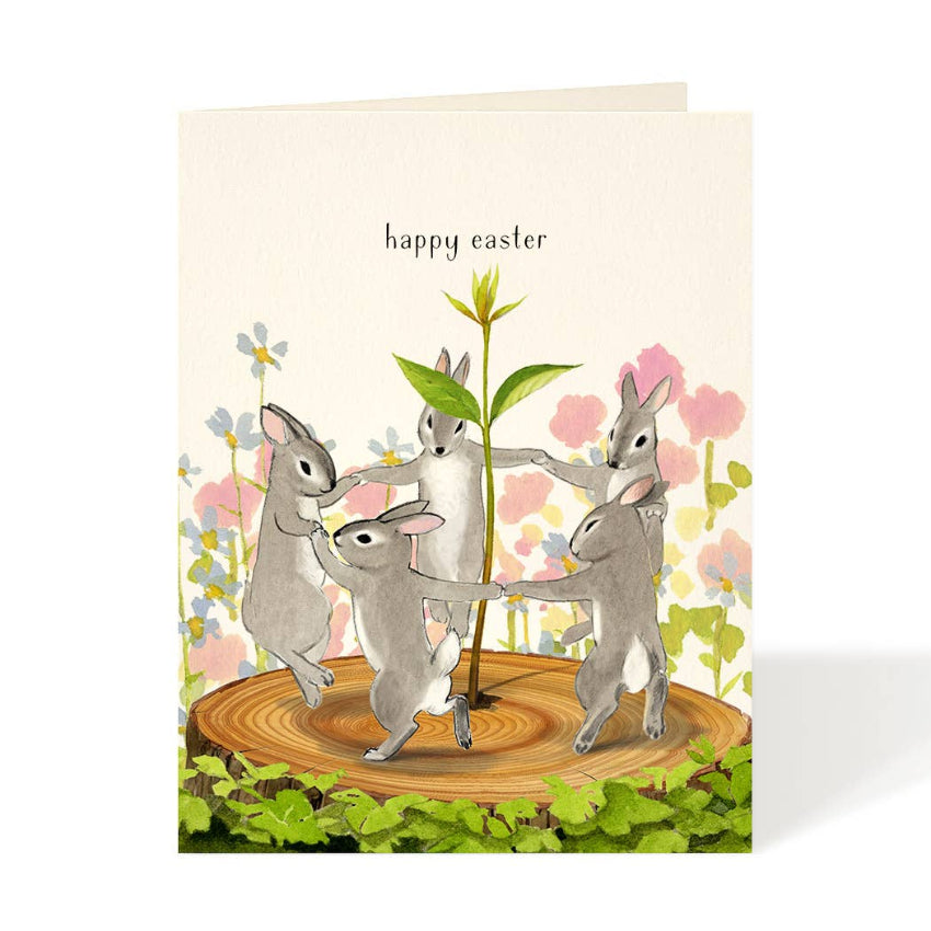 Bunny Dance Easter Card – Paper and Grace