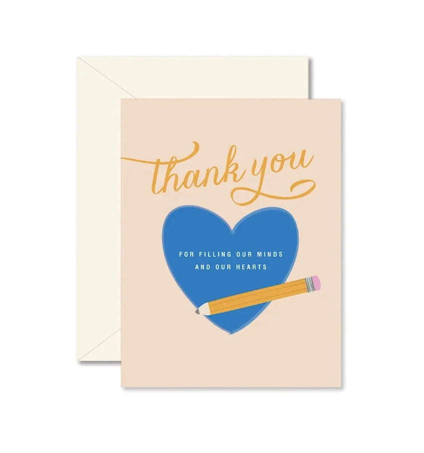 Filling Our Hearts Teacher Card – Paper and Grace