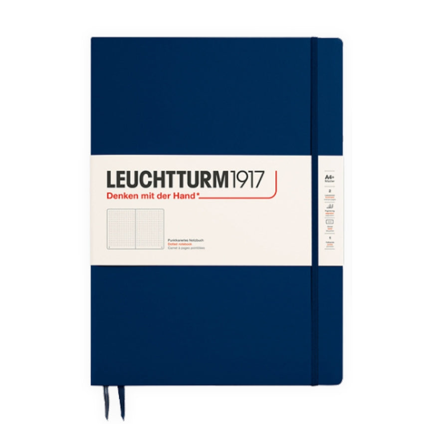 LEUCHTTURM1917 Master Slim Dotted Hardcover Notebook - A4+, Navy ...
