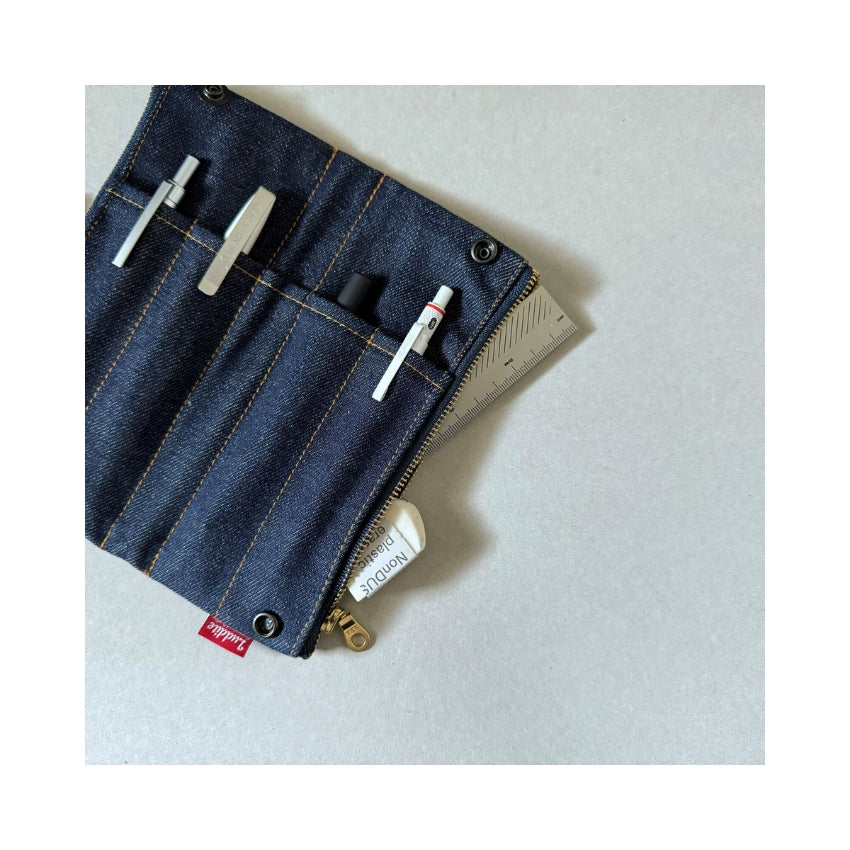 Luddite Folding Denim Pen Case - Okayama Denim – Paper and Grace