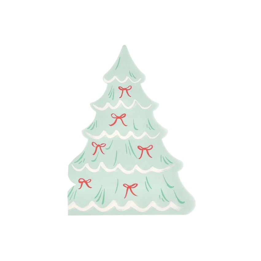 Meri Meri Christmas Trees with Bows Napkins – Paper and Grace