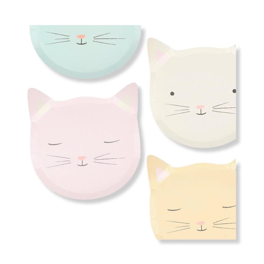 Meri Meri Cute Kitten Plates – Paper and Grace