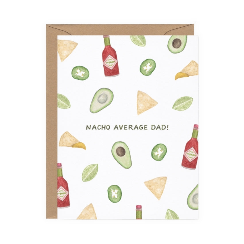 Nacho Average Dad Card – Paper and Grace