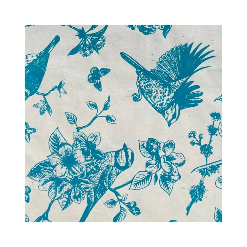 Nepali Paper Wrap Sheet - Brocade Bird – Paper and Grace