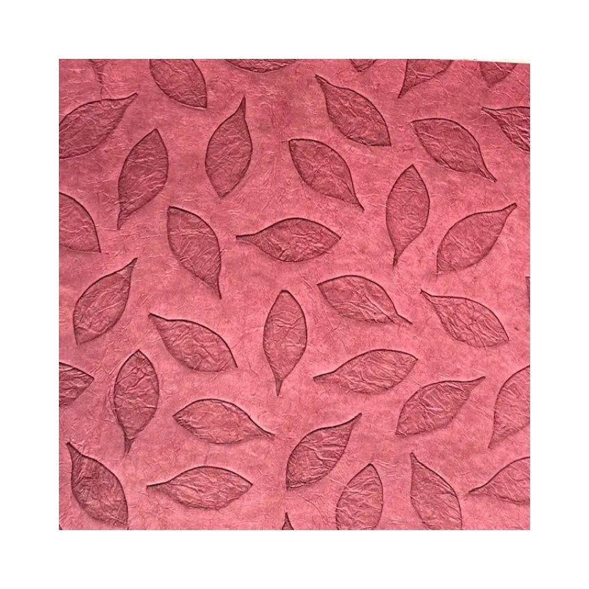 Nepali Paper Wrap Sheet - Embossed Leaves – Paper and Grace