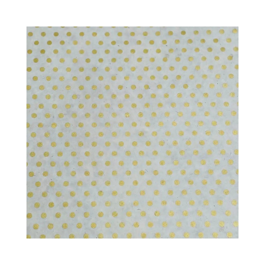 Nepali Paper Wrap Sheet - Gold Dots – Paper and Grace