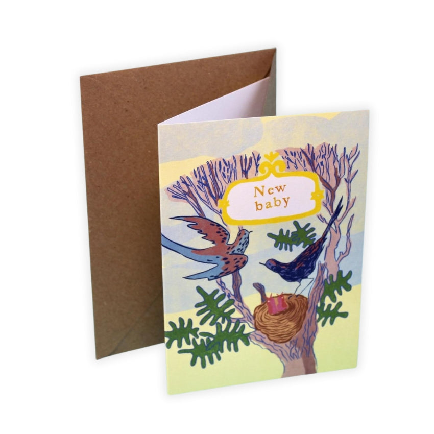 New Baby Bird Card – Paper and Grace