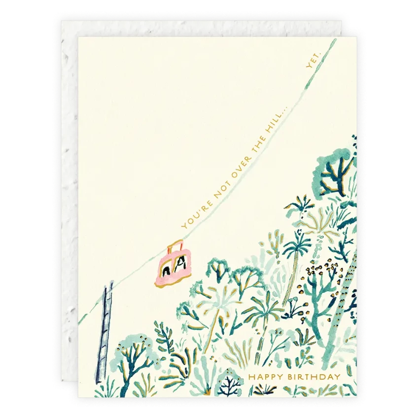 Over the Hill Birthday Card – Paper and Grace