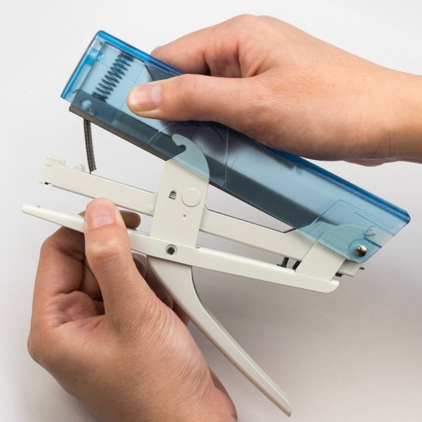 Zenith Plier Stapler - Transparent Blue – Paper and Grace