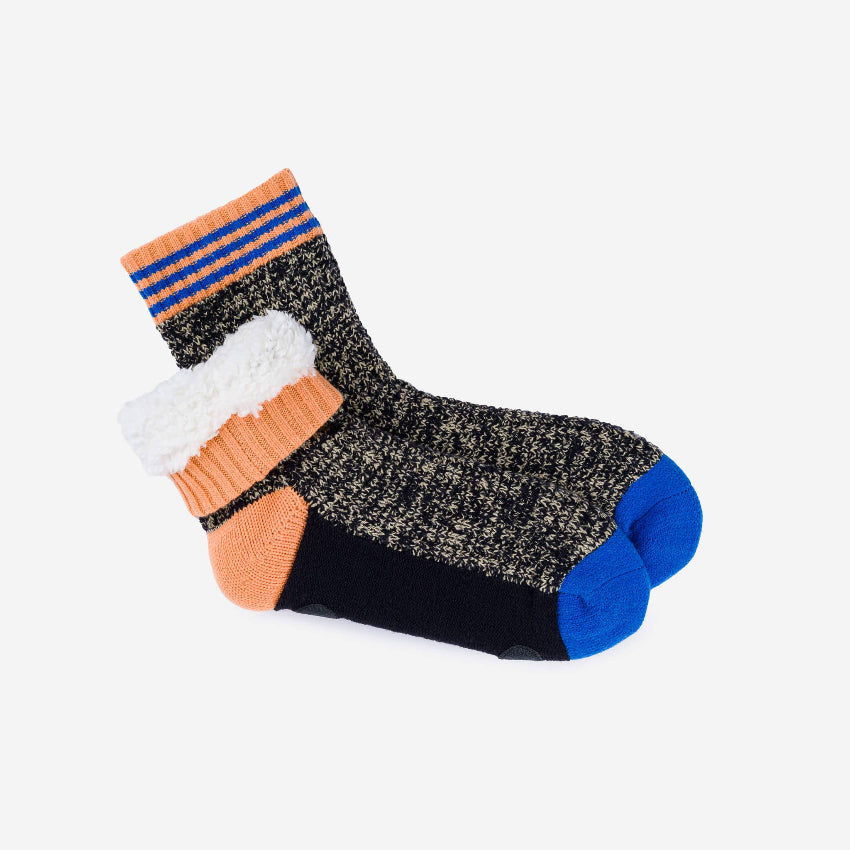 Varsity Knit House Socks - Black, S/M – Paper and Grace