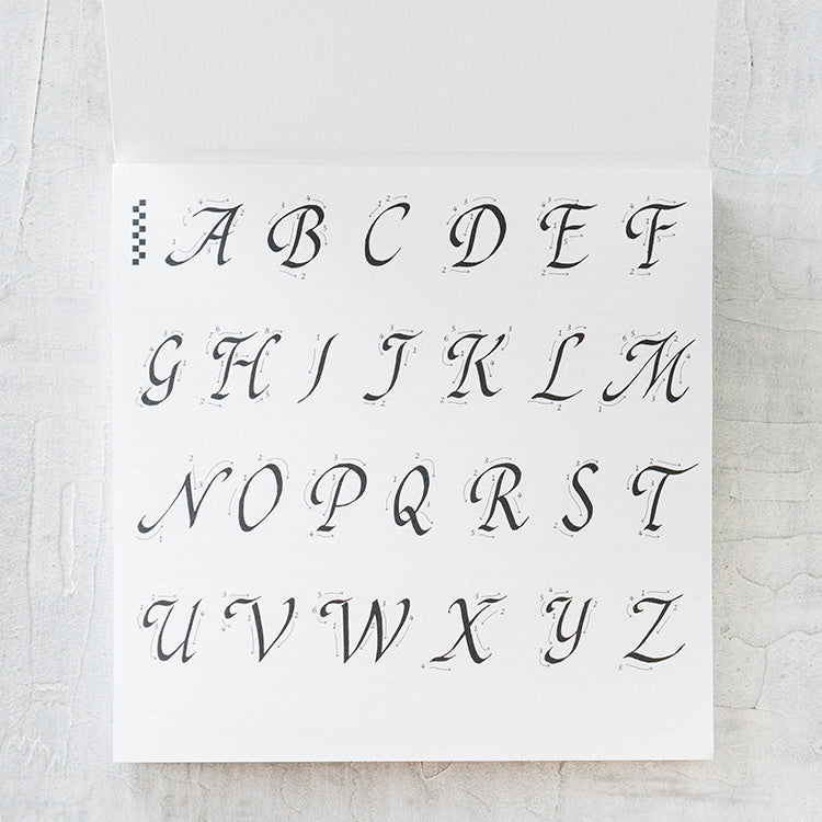 Chancery Cursive Calligraphy Alphabet